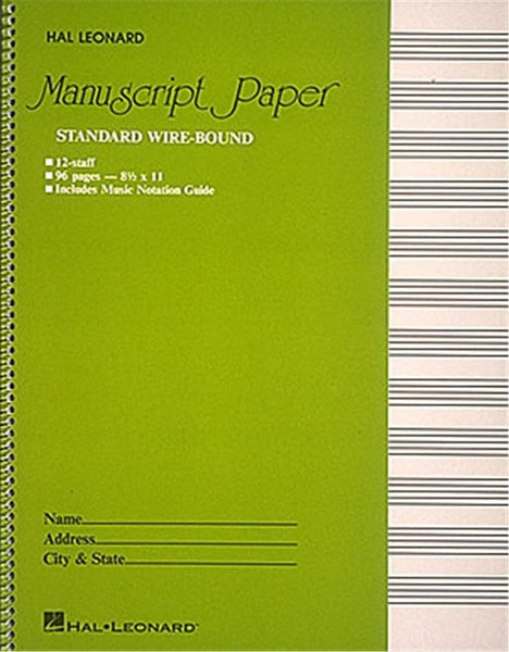 Standard Wirebound Manuscript Paper – Seaburn